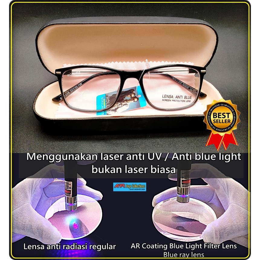 KACAMATA GAME ANTI RADIASI BT412AB KACAMATA LENSA BLUE RAY | Shopee ...