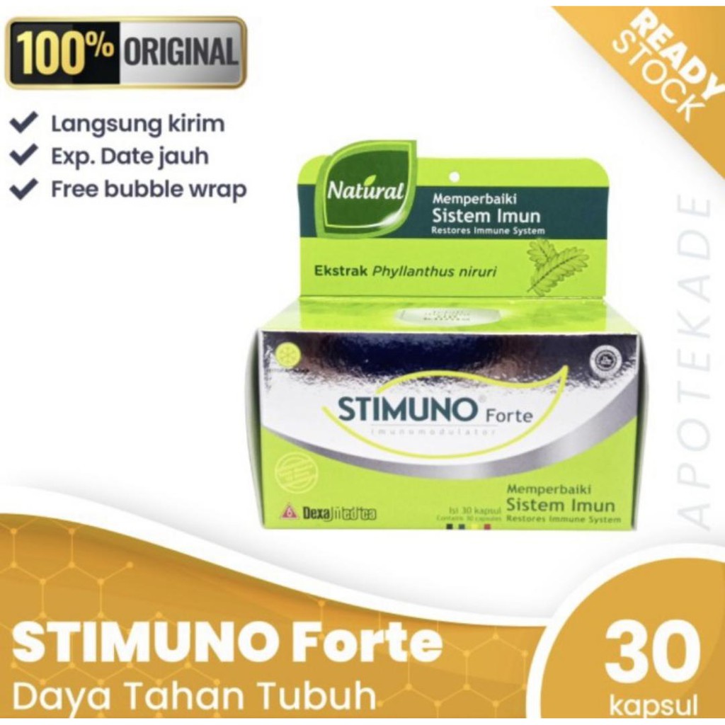 Jual STIMUNO FORTE 30 KAPSUL / VITAMIN IMUN DAYA TAHAN TUBUH - FORTE 30 ...