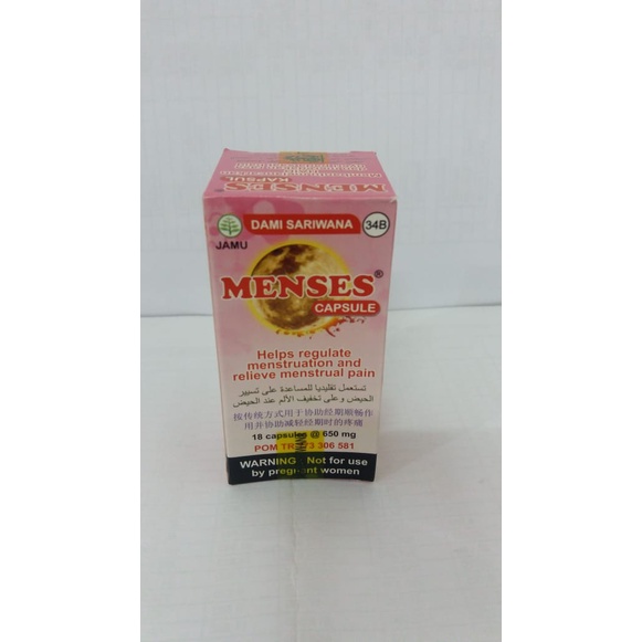 Jual Obat Herbal MENSES 18 Kapsul / Obat Herbal MENSES Sachet Cair 1 ...