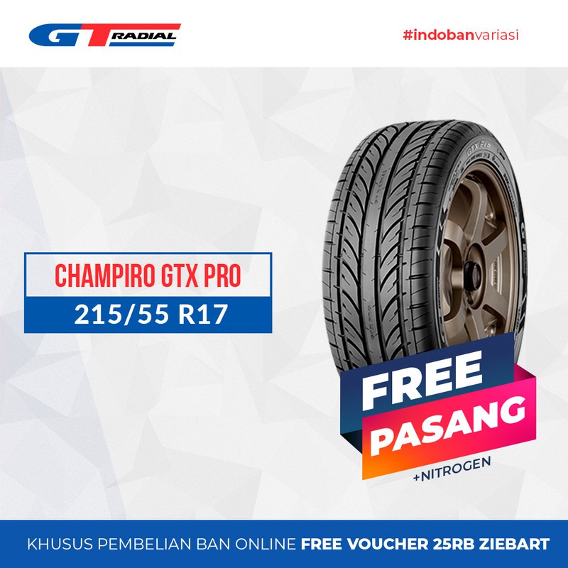Jual BAN GT RADIAL CHAMPIRO GTX PRO 215/55 R17 | Shopee Indonesia