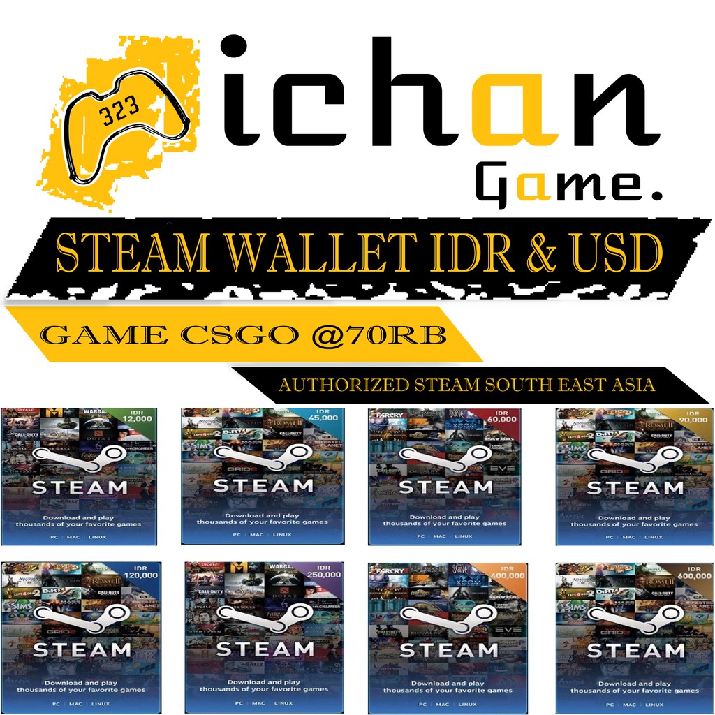 Jual [PROSES 10 MENIT] Steam Wallet IDR 45.000 / Steam Wallet Indonesia ...