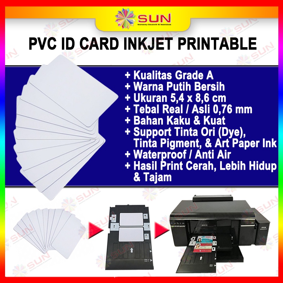 Jual Inkjet PVC ID Card 0,76 White Grade A uk 8.6 x 5.4 cm ( Kertas PVC ... Jual Inkjet PVC ID Card 0,76 White Grade A uk 8.6 x 5.4 cm ( Kertas PVC ...