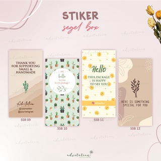 Jual STIKER SEGEL BOX SEAL BOX LABEL PACKAGING STIKER BOX STIKER ...