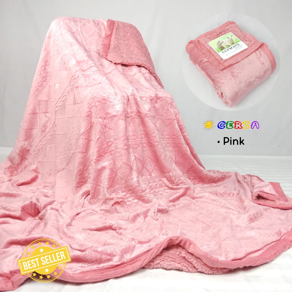 Jual Selimut Tebal Dewasa Halus Lembut Ultimate 180x200cm - Pink ...