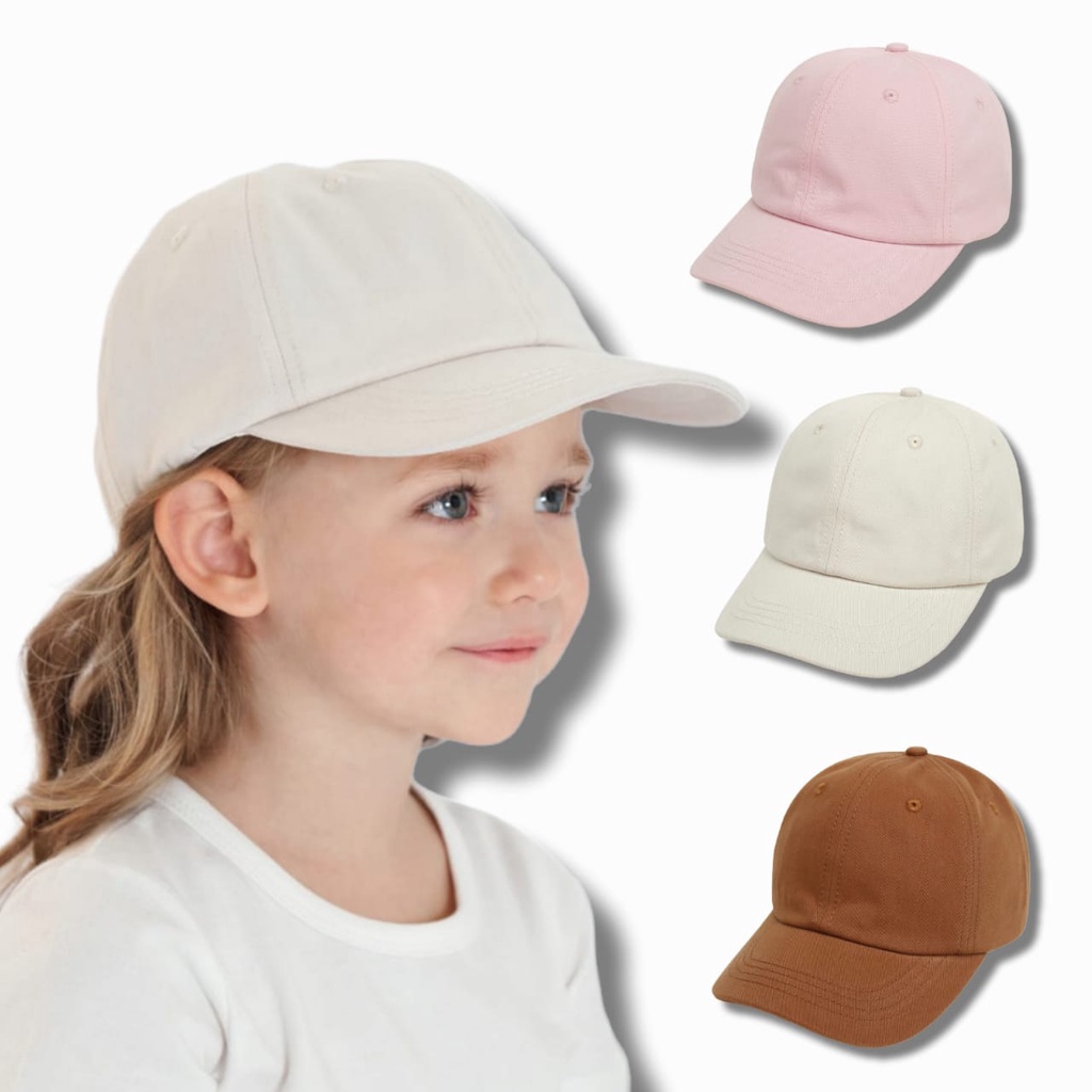 Jual Topi Anak Laki Laki Dan Perempuan /Wanita Topi polos Baseball Anak ...