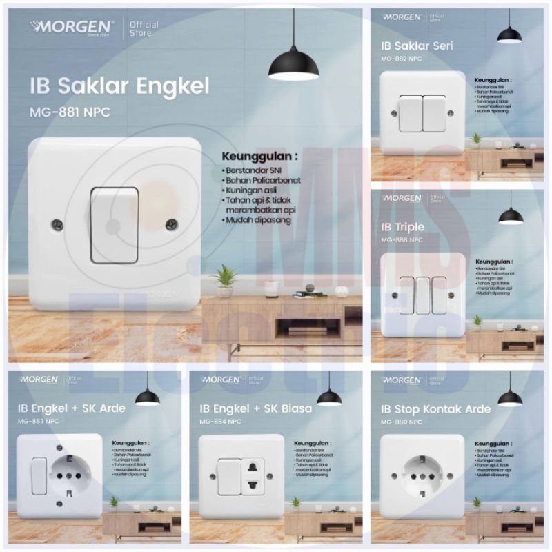 Jual Saklar Inbow Morgen Warna Putih | Shopee Indonesia