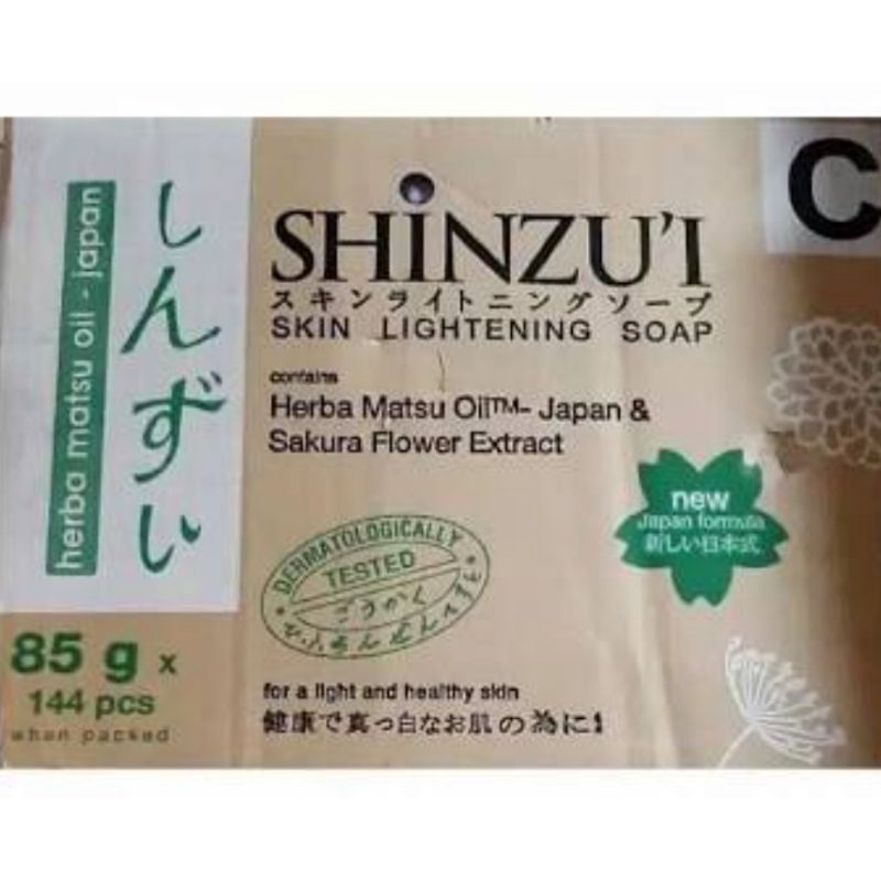 Jual Sabun Batang Shinzui 80 gr Dus Karton isi 144 pcs atau 12 lusin ...