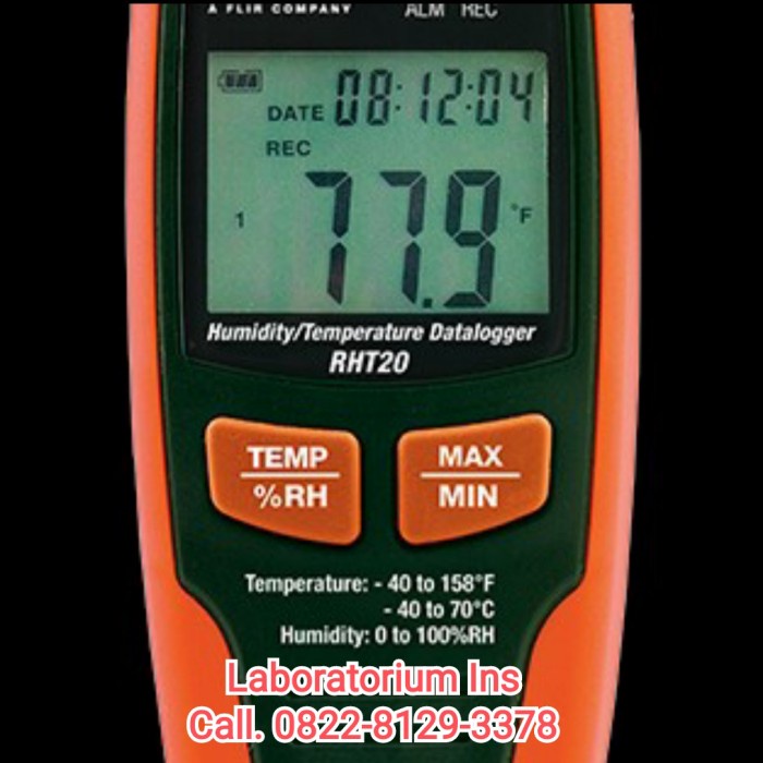 Jual Extech RHT20: Humidity and Temperature Datalogger W/ LCD | Shopee ...