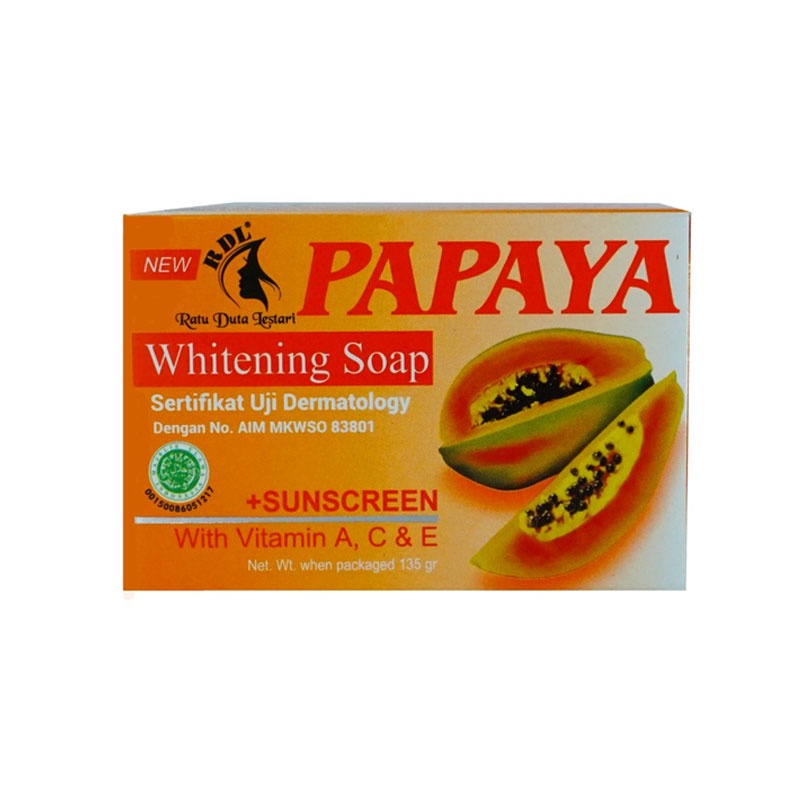 Jual SARI Cosmetics RDL Papaya Brightening Soap Sabun Pepaya RDL135 gr ...
