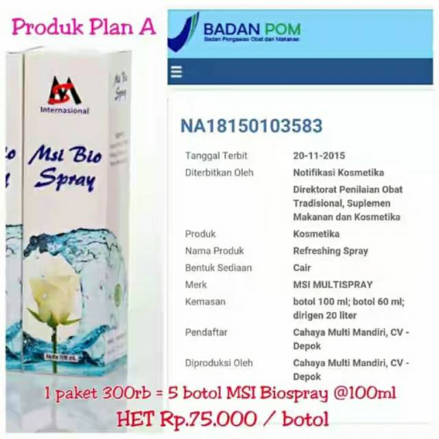 Jual Biospray MSI | Shopee Indonesia