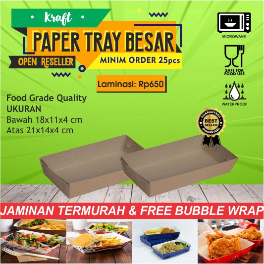 Jual PAPER TRAY BESAR / PAPER TRAY KRAFT / PIRINGAN KERTAS Indonesia ...