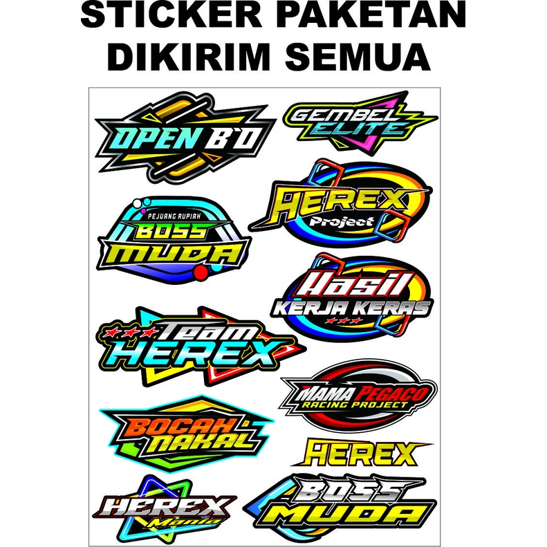 Jual STICKER MOTOR / STICKER MOTIF KEREN / STIKER MURAH MOTIF RACING ...