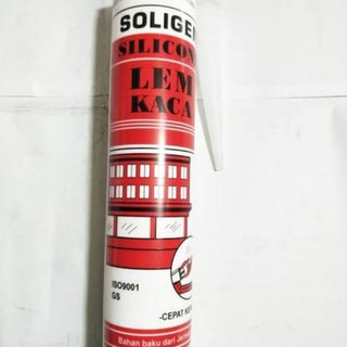 Jual lem kaca /lem silent botol soligen warna putih hitam bening ...