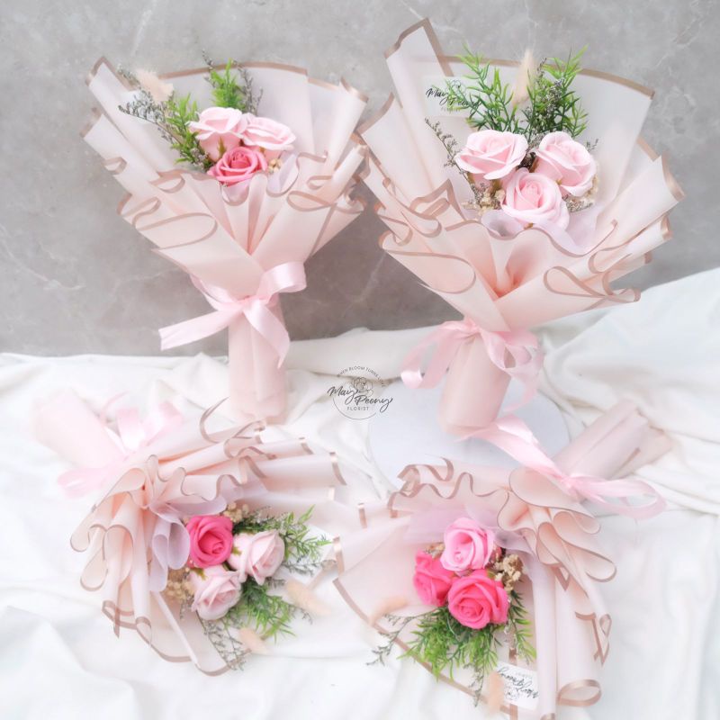 Jual ROSE SOAP BOUQUET 3 STEM - BUKET BUNGA SABUN HADIAH KADO GIFT ...