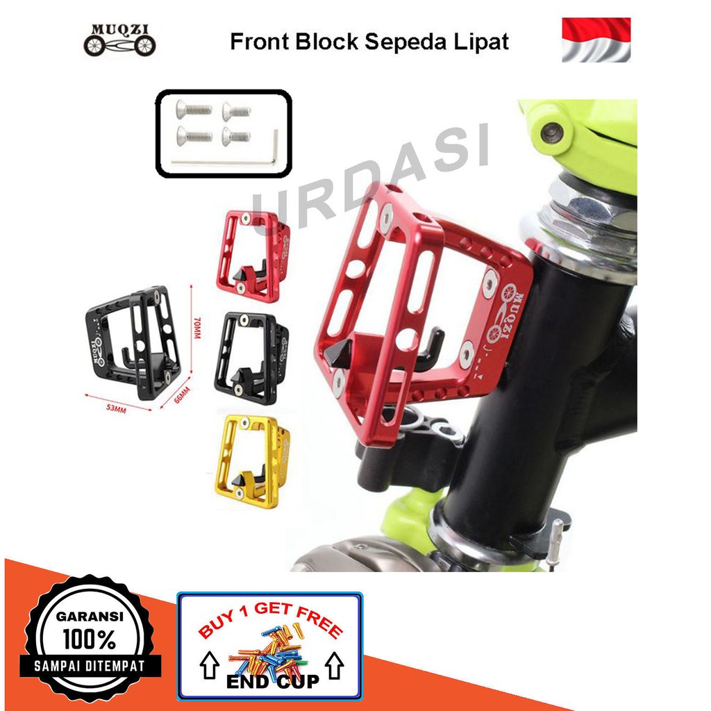 Jual Front Block Sepeda Lipat Tas Bag Syte Alloy Bromton Alumunium CNC ...