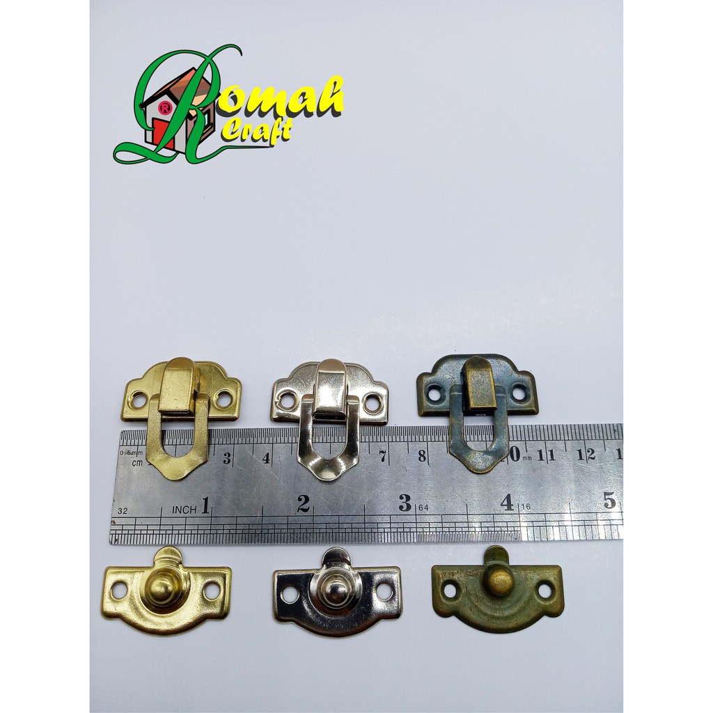 Jual Kunci pengait box 30 x 33mm / kunci kotak souvenir / gembok dus A8 ...