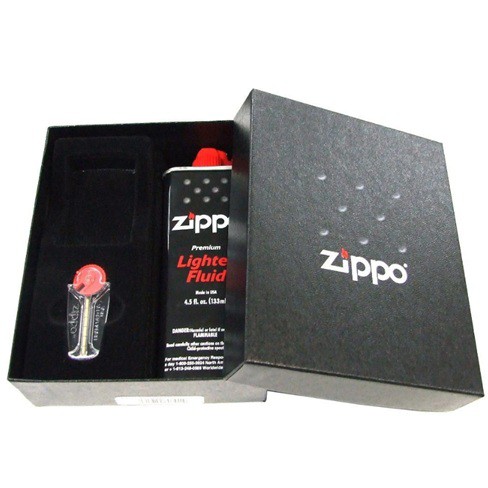PULAU JAWA ONLY - Zippo 50RE Empty Gift Box Set With Fluid Flint ...
