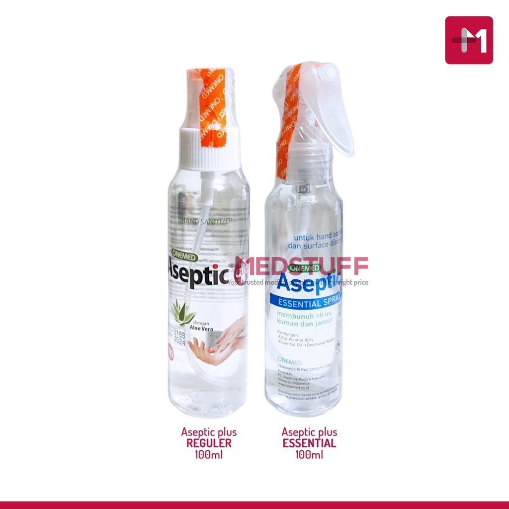 Jual Aseptic PLUS Spray 100ml Handsanitizer Hand Sanitizer Desinfektan ...