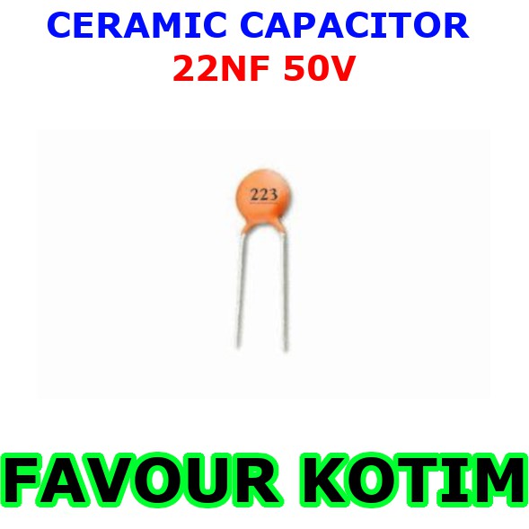 Jual CERAMIC CAPACITOR 223 22NF 22KP 50V KAPASITOR KERAMIK FVKOTIM ...