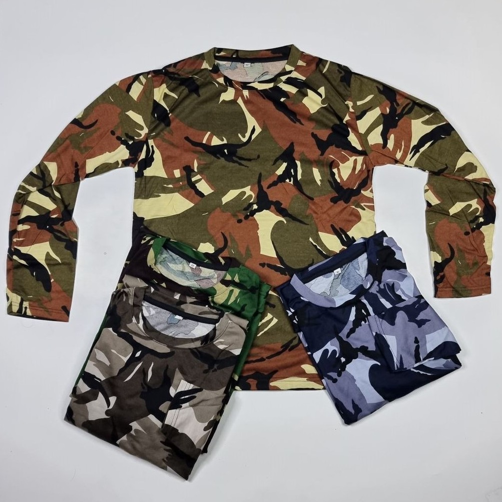 Jual Baju Loreng Army Lengan Panjang / Kaos Loreng Army Lengan Panjang ...