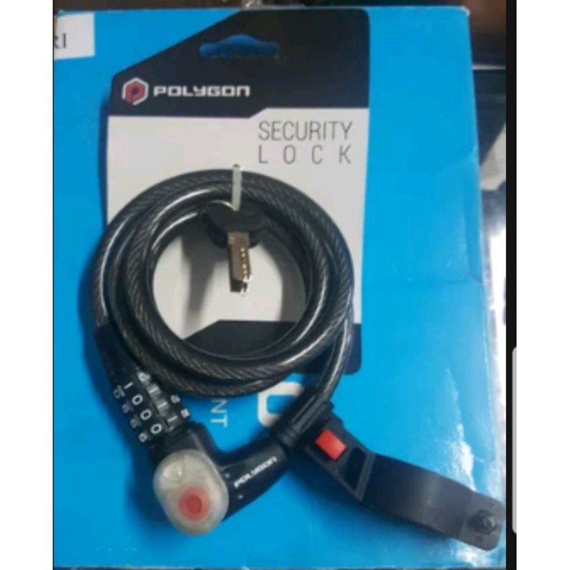 Jual Kunci Sepeda Polygon Kombinasi Angka dan Kunci ada Lampu dan ...