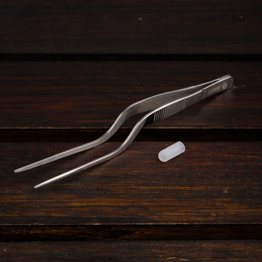 Jual Shinsei Offset Tweezer 16cm Silver Pinset Makanan Chef Indonesia ...