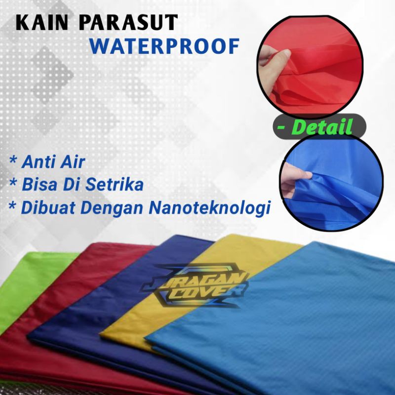 Kain Parasut Waterproof Per 1 Meter / Kain Parasit WP Polos Murah ...