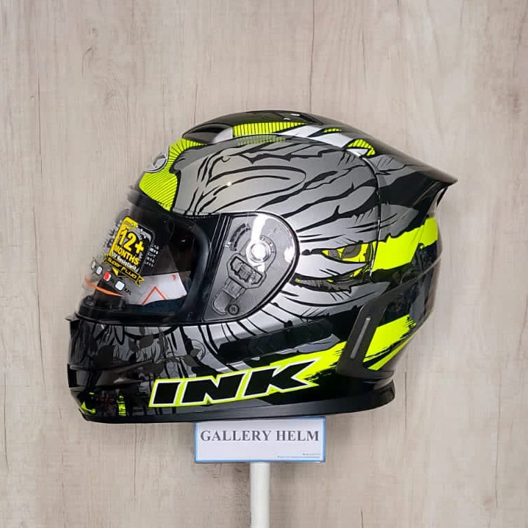 Jual INK Stealth Wing Black Yellow / Helm ink / helm half face / helm ...