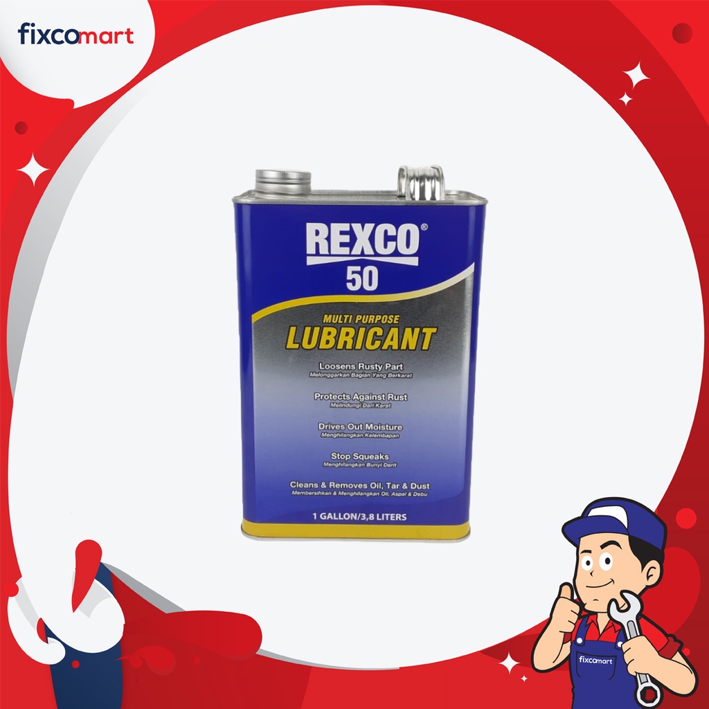 Jual REXCO 50 GALON 3,8 LITER - LUBRICANT REXCO 50 GALLON | Shopee ...