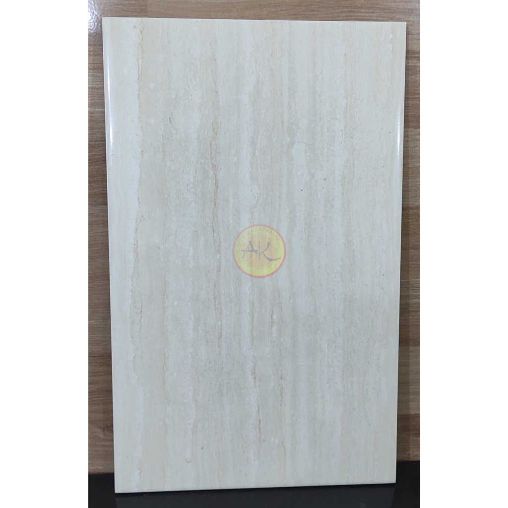 Jual Keramik Dinding Motif Putih Garis Marmer Glossy Kilap 25x40 Primea Beige | Shopee Indonesia