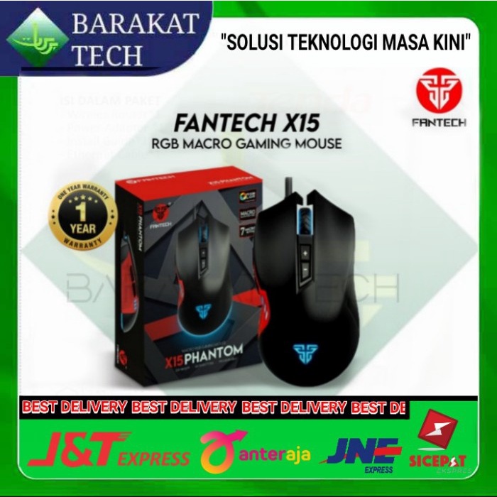 Jual Fantech X15 / X -15 Phantom Macro RGB Gaming Mouse | Shopee Indonesia