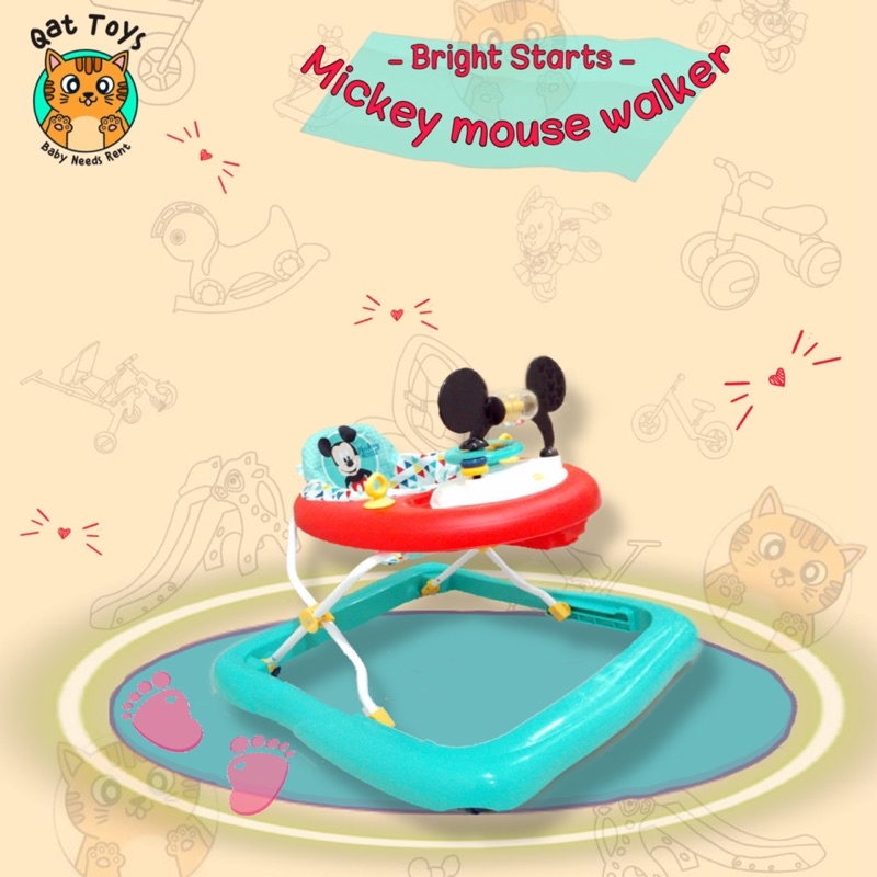Jual SEWA MAINAN BRIGHT START MICKEY MOUSE WALKER | Shopee Indonesia