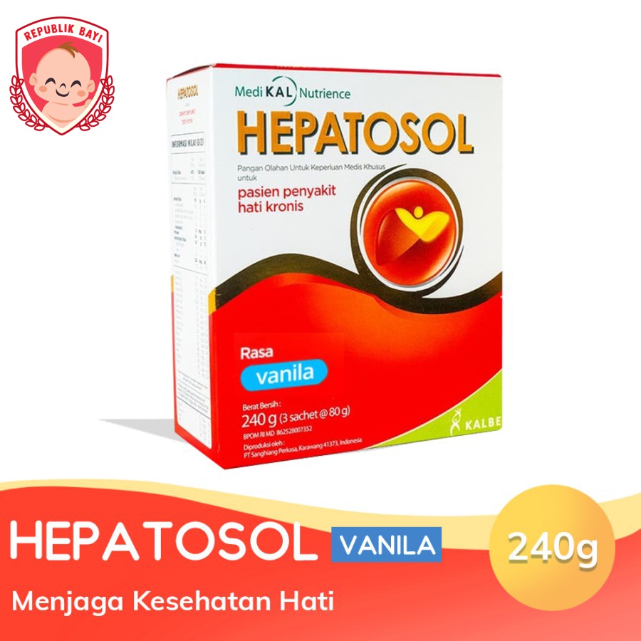 Jual Hepatosol Vanila Vanilla 240 gram TERBARU MURAH FREE PACKING DUS ...