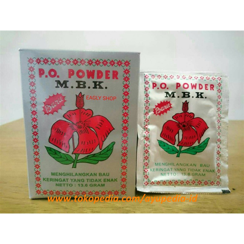 MBK Powder Kemasan Silver - Bedak Anti Bau Badan & Keringat (Sachet)jo ...
