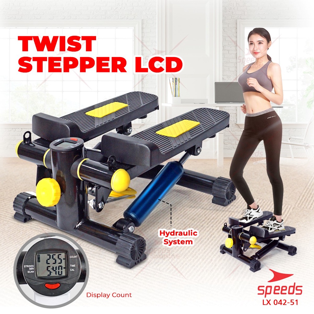Jual SPEEDS Sport Mini Stepper Machine Air Climber Stepper LCD Olahraga ...