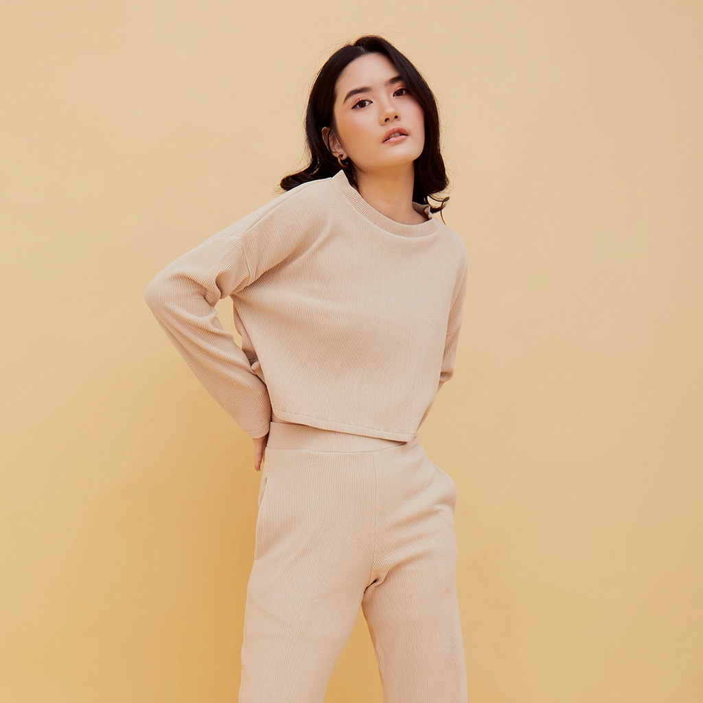 Jual CALLIE LONG SLEEVE (CREAM) | Shopee Indonesia