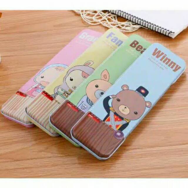 Jual DC229 Kotak Pensil Besi Mini / Kotak Pensil Besi Karakter | Shopee ...