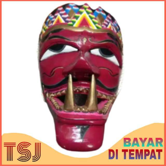 Jual Topeng Buto Cakil Warna Merah Indonesia|Shopee Indonesia