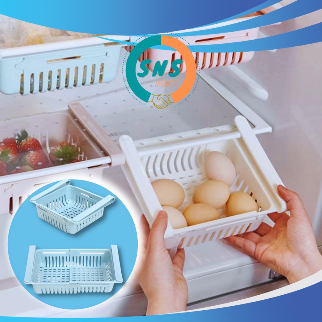 Jual SNS Rak kulkas Multifungsi Laci Keranjang Kulkas Storage Box ...