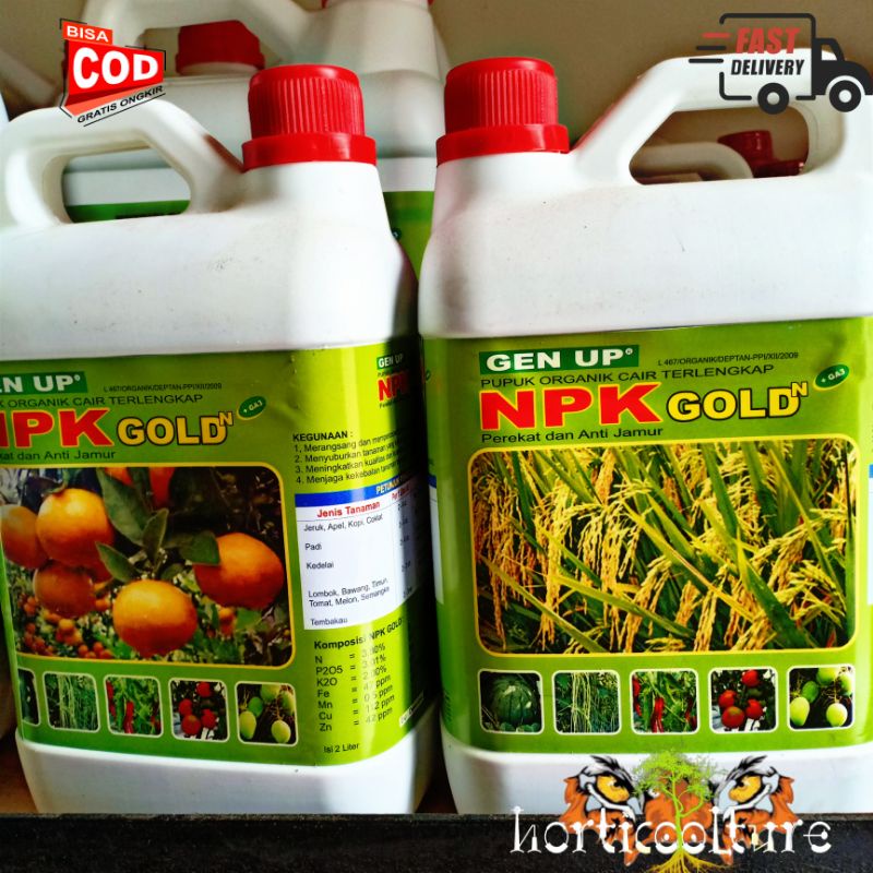 Jual pupuk npk gold 2 liter pupuk cair organik lengkap plus anti jamur plus ga3 zpt | Shopee ...