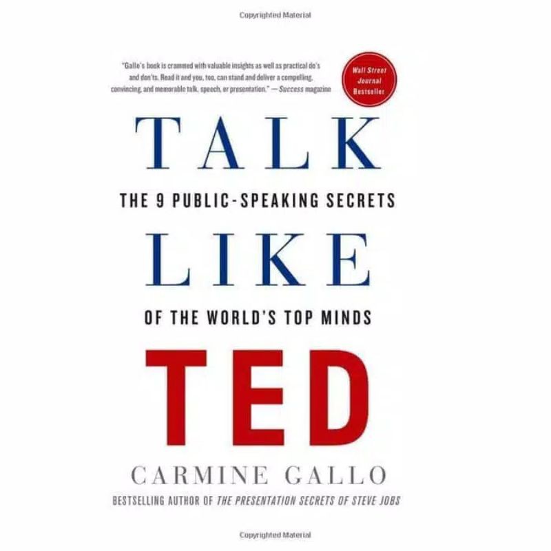 Jual Buku CARMINE GALLO : Talk Like Ted | Shopee Indonesia Jual Buku CARMINE GALLO : Talk Like Ted | Shopee Indonesia