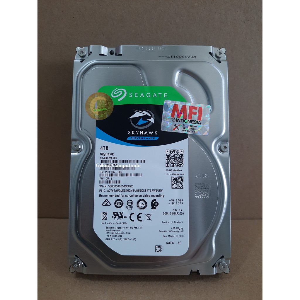 Jual HDD CCTV Seagate Skyhawk 4TB MFI (Ori) | Shopee Indonesia Jual HDD CCTV Seagate Skyhawk 4TB MFI (Ori) | Shopee Indonesia
