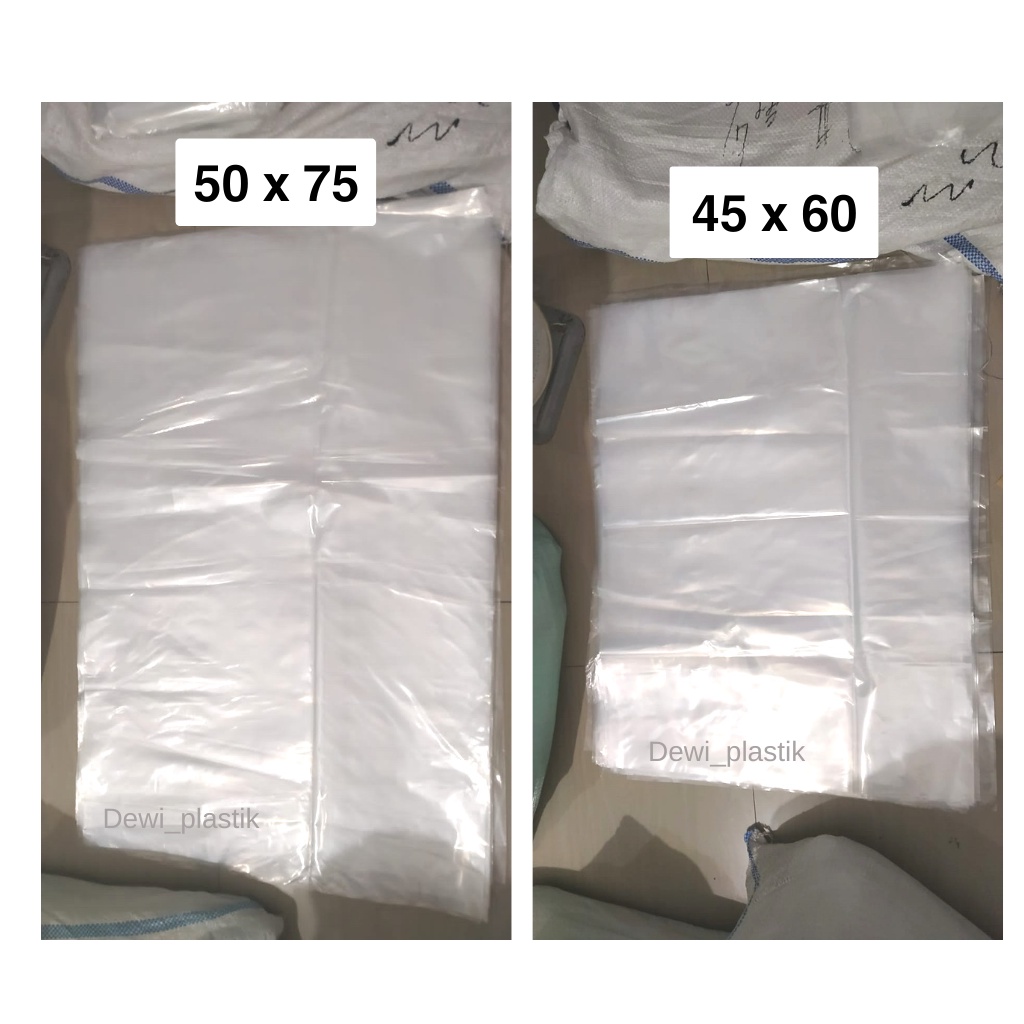 Jual Plastik Pembungkus Bahan PE Bening Original Food Grade Ketbalan 50 ...