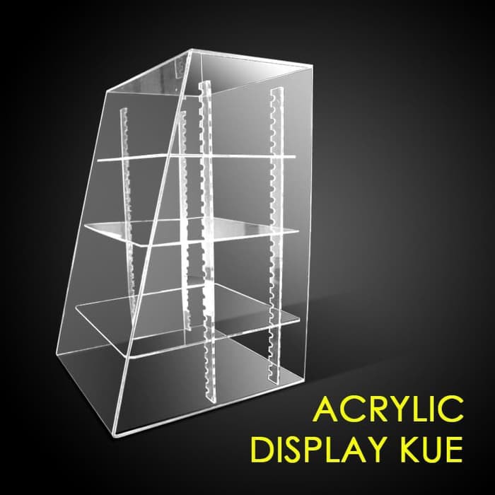 Akrilik display kue acrylic rak cake / akrilic rak sekat roti | Shopee ...