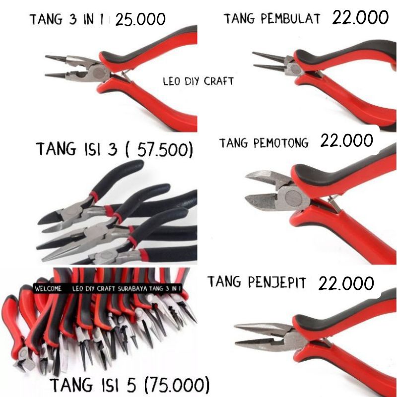 Jual Tang Alat Kerajinan - tang 3in1 kerajinan - Tang Pemutar - tang ...