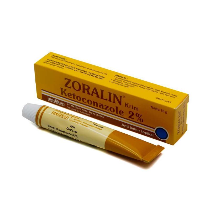 Jual Zoralin Krim 10gr - Cream Anti jamur - SaLep untuk jamur - KetoconazoLe Indonesia|Shopee ...