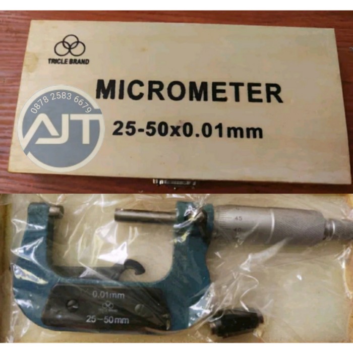 Jual MICROMETER Out side 25 - 50 X 0.01 MIKROMETER LUAR ALAT UKUR Micro ...