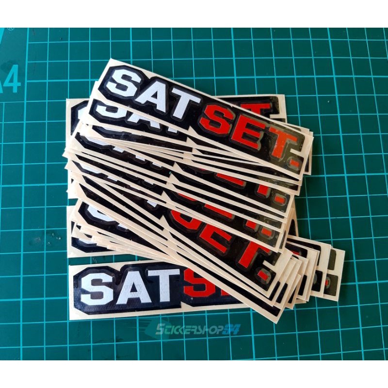 Jual stiker sat set | Shopee Indonesia