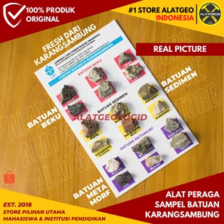 Jual Peraga batuan komparator geologi sampel batuan beku sedimen ...