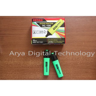 Jual Stabilo Kenko Highlighter HL 100 Stabillo Penanda Warna Hijau ...